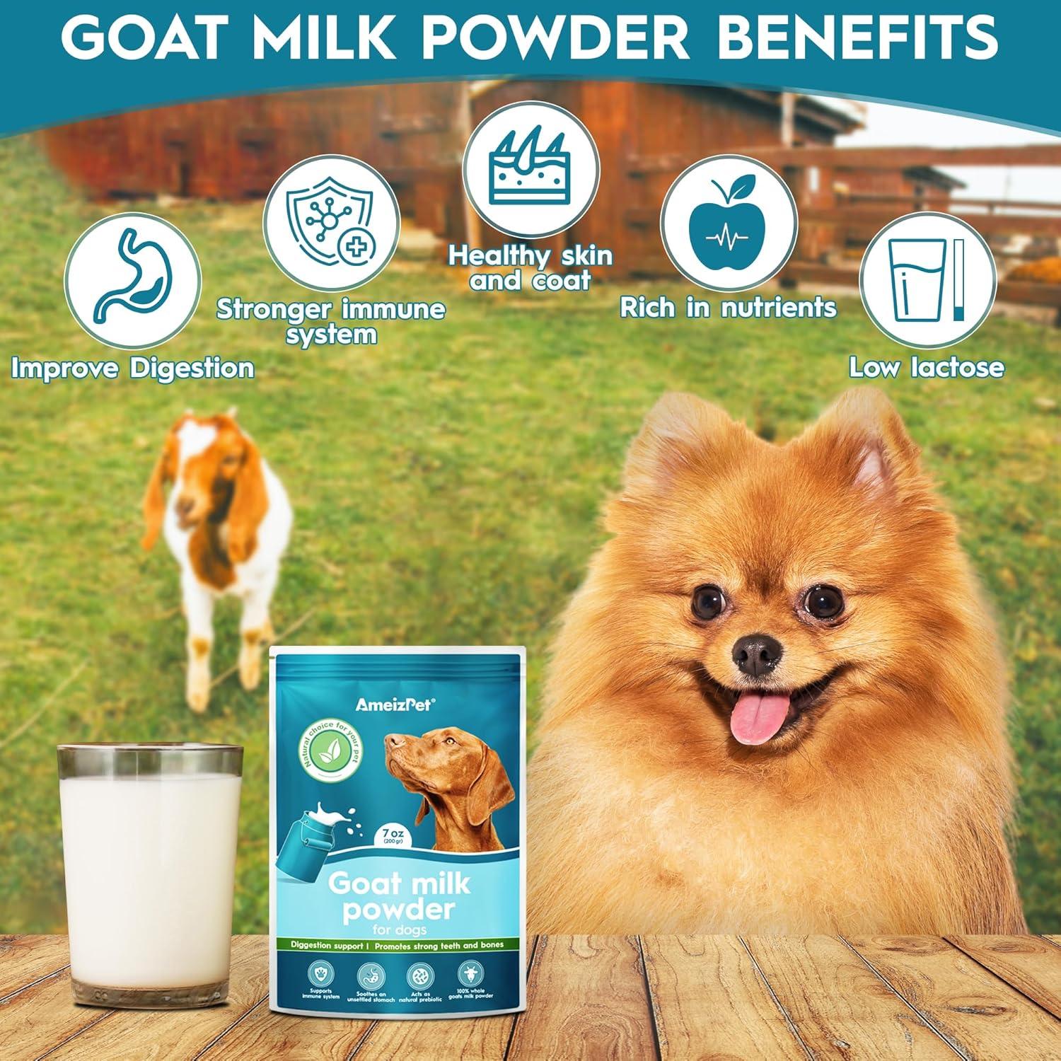 AmeizPet 100% Natural Goats Milk Powder For Dogs Powder To Create ...