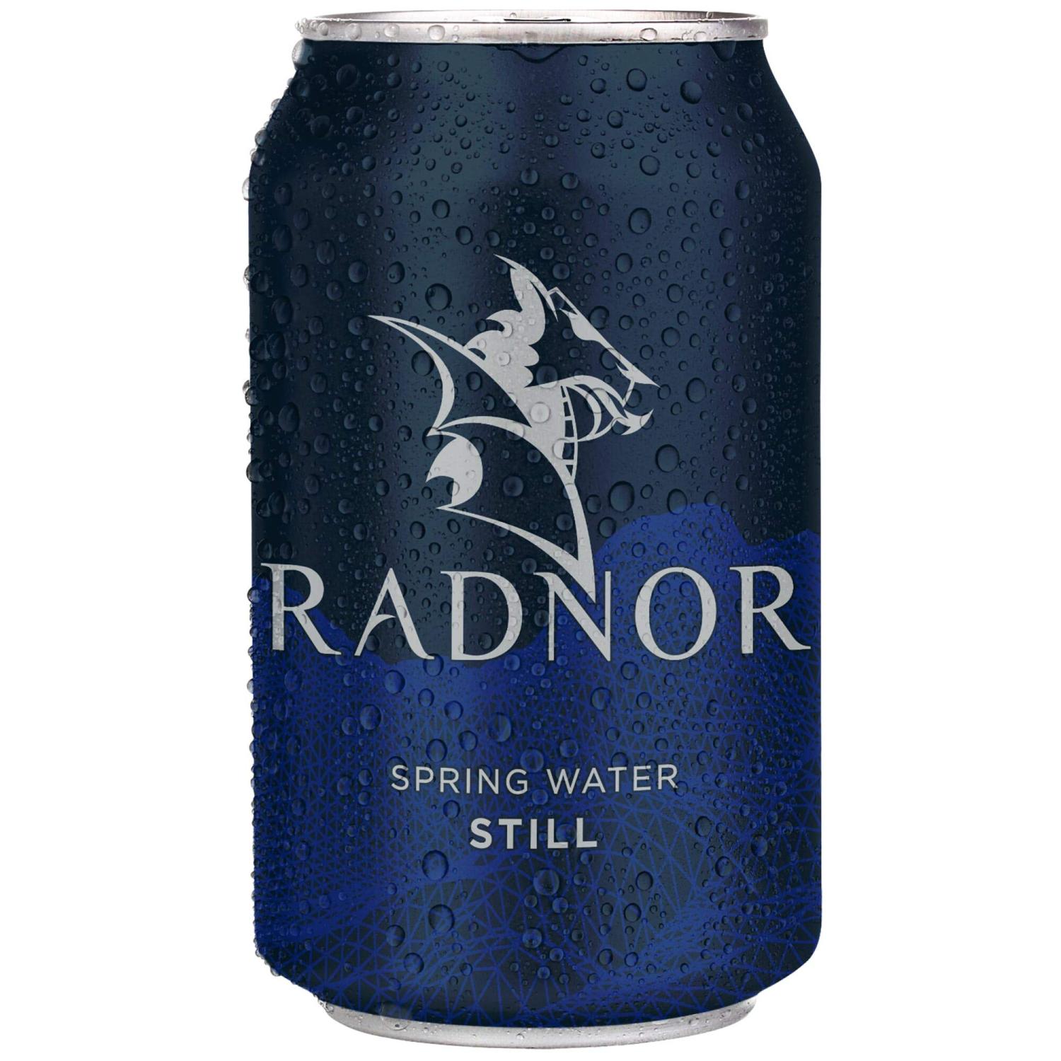 Radnor Hills Still Spring Water Cans - 24x330ml Sparkling Water 330 ml ...