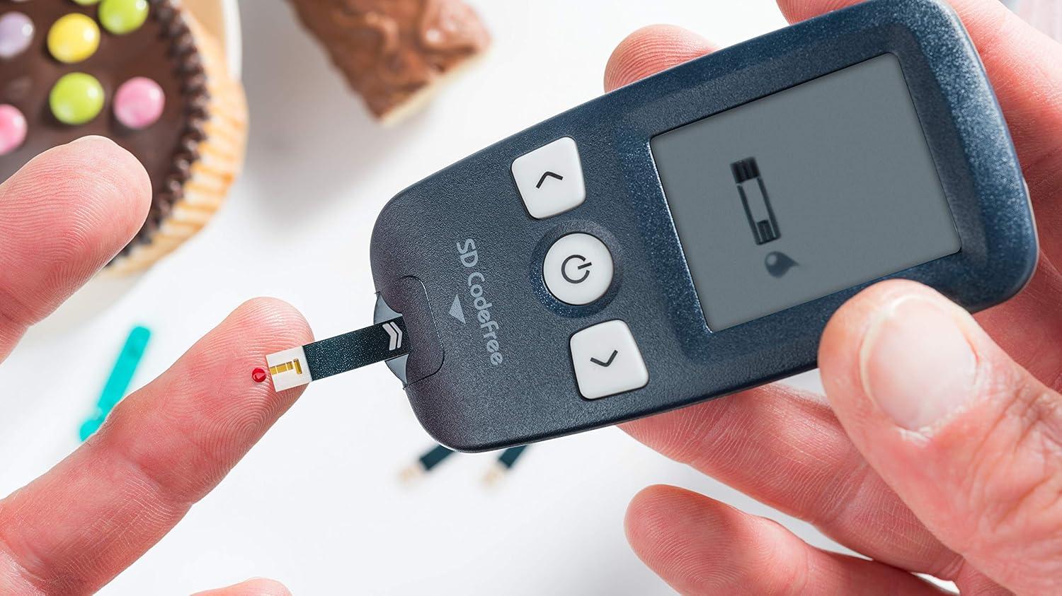 SD Codefree Blood Sugar Measuring Device Set | Includes 50 Test Strips ...