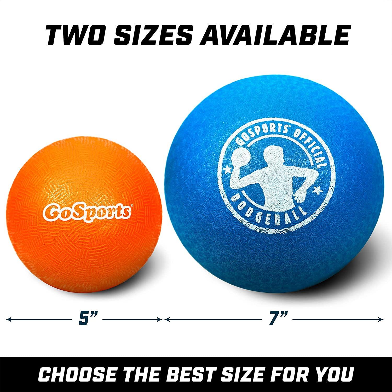 GoSports Inflatable No Sting Dodgeball - 5" or 7" Inflatable Dodgeball ...