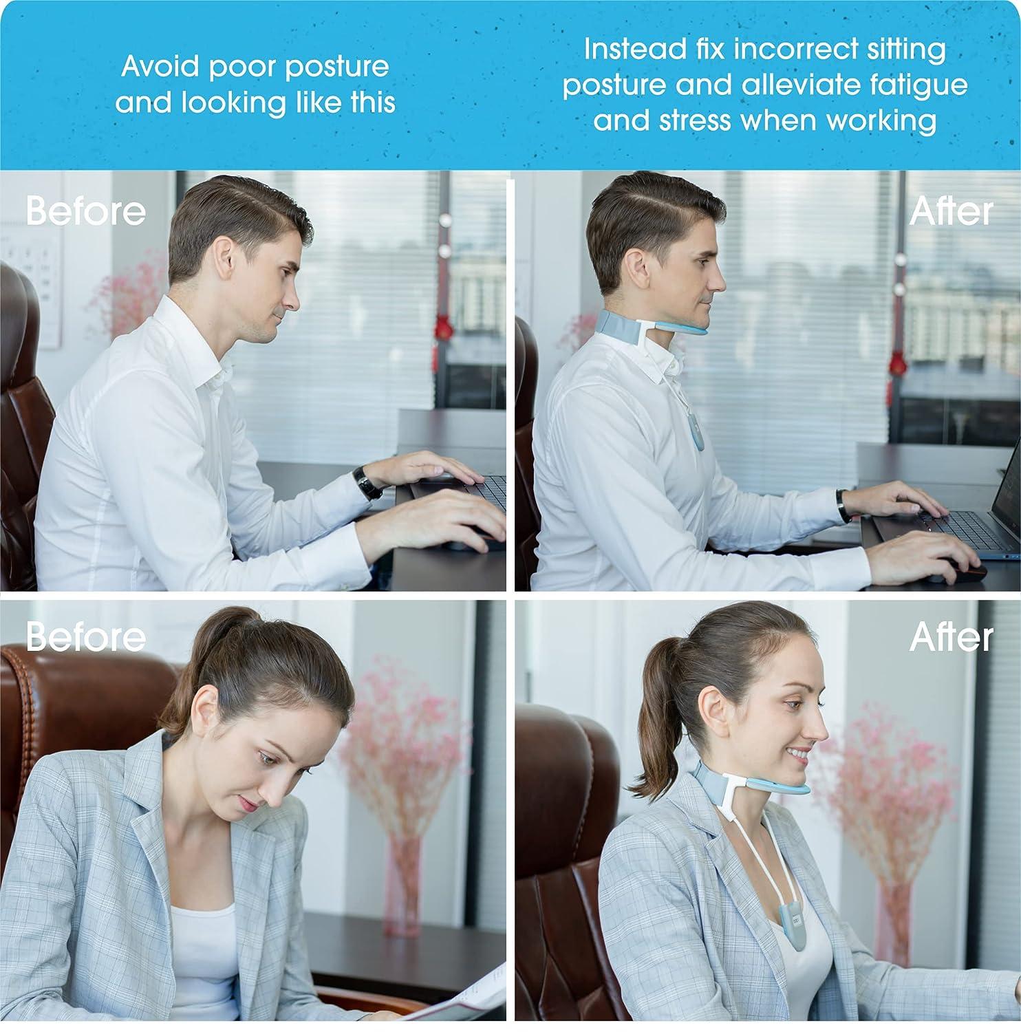 Neck Helper: Revolutionary Neck Brace for Neck Pain & Support - Blue ...