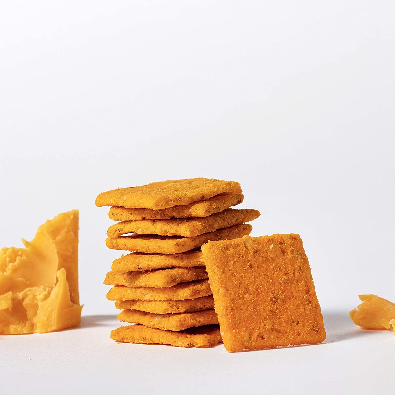 Fat Snax Almond Flour Crackers - Keto, Low-Carb, Gluten-Free | Cheddar ...