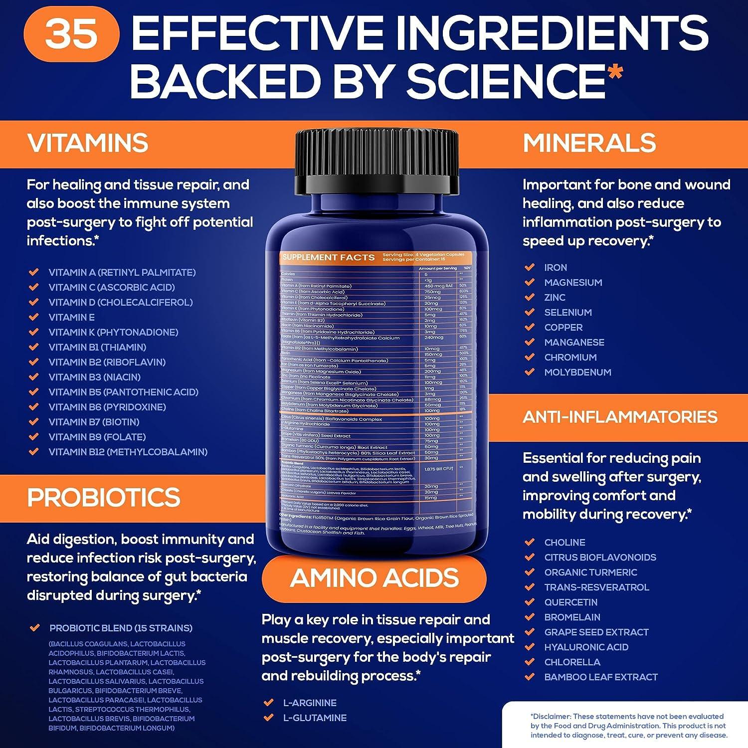 Della Advanced Healing Surgery Recovery Supplement - 35X Effective ...