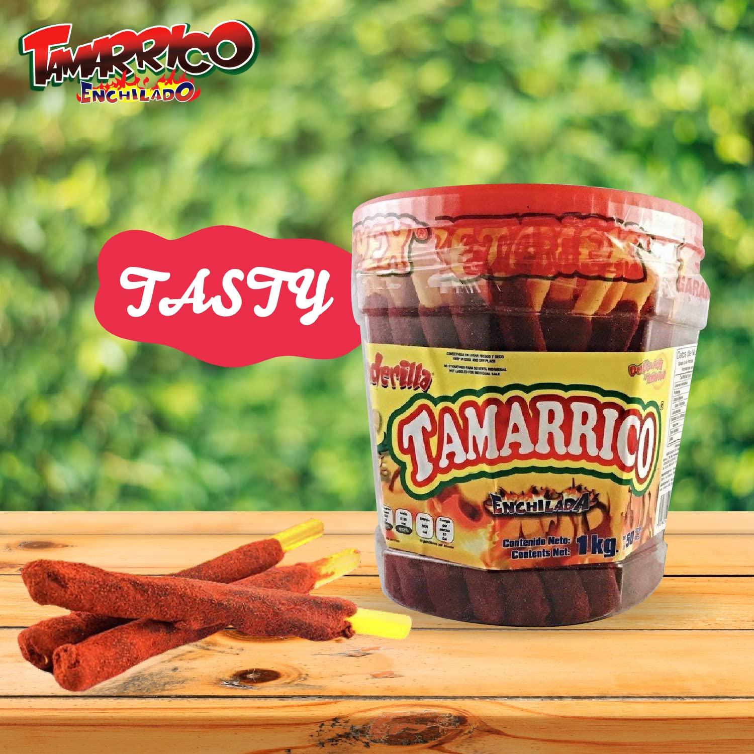 BETAMEX Tamarrico Candy Tamarind Flavor Sticks 50 Pcs 1kg/2.2pounds ...