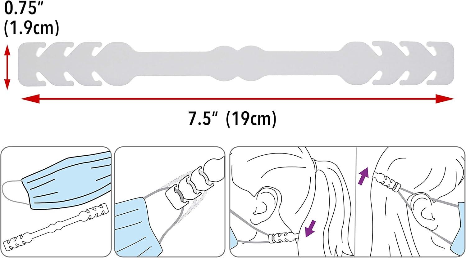 Beadsmith Fablastic Mask Mate Adjustable Extender - 2 Pieces 19.1 cm ...