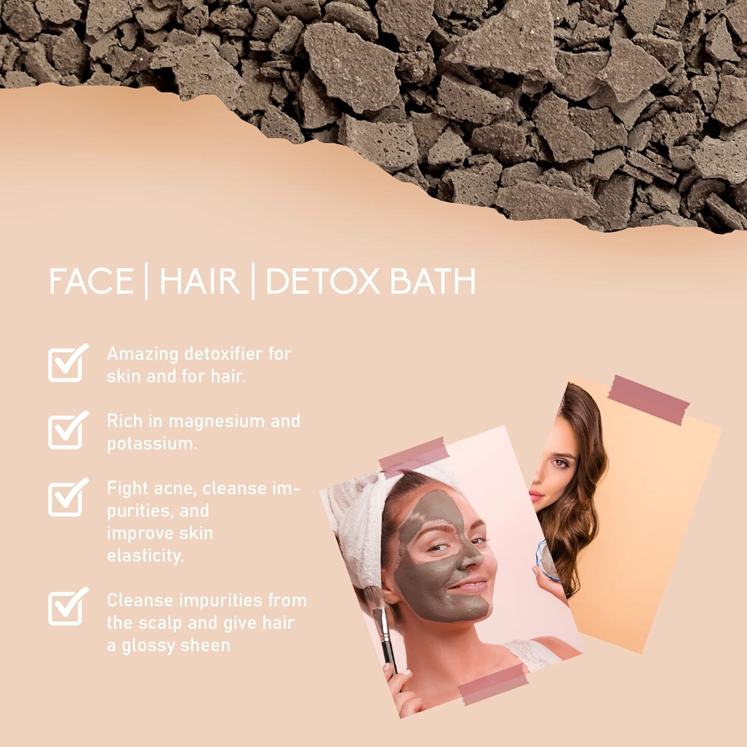 Organic Ghassoul Moroccan Skin Care: 100% Natural Face & Body Mask ...