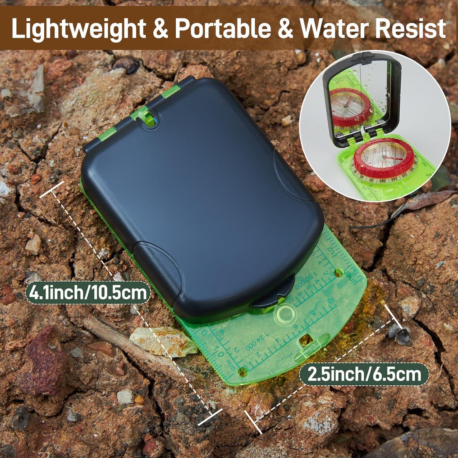 Sportneer Professional Outdoor Compass for Kids | Mil-Spec Hiking ...
