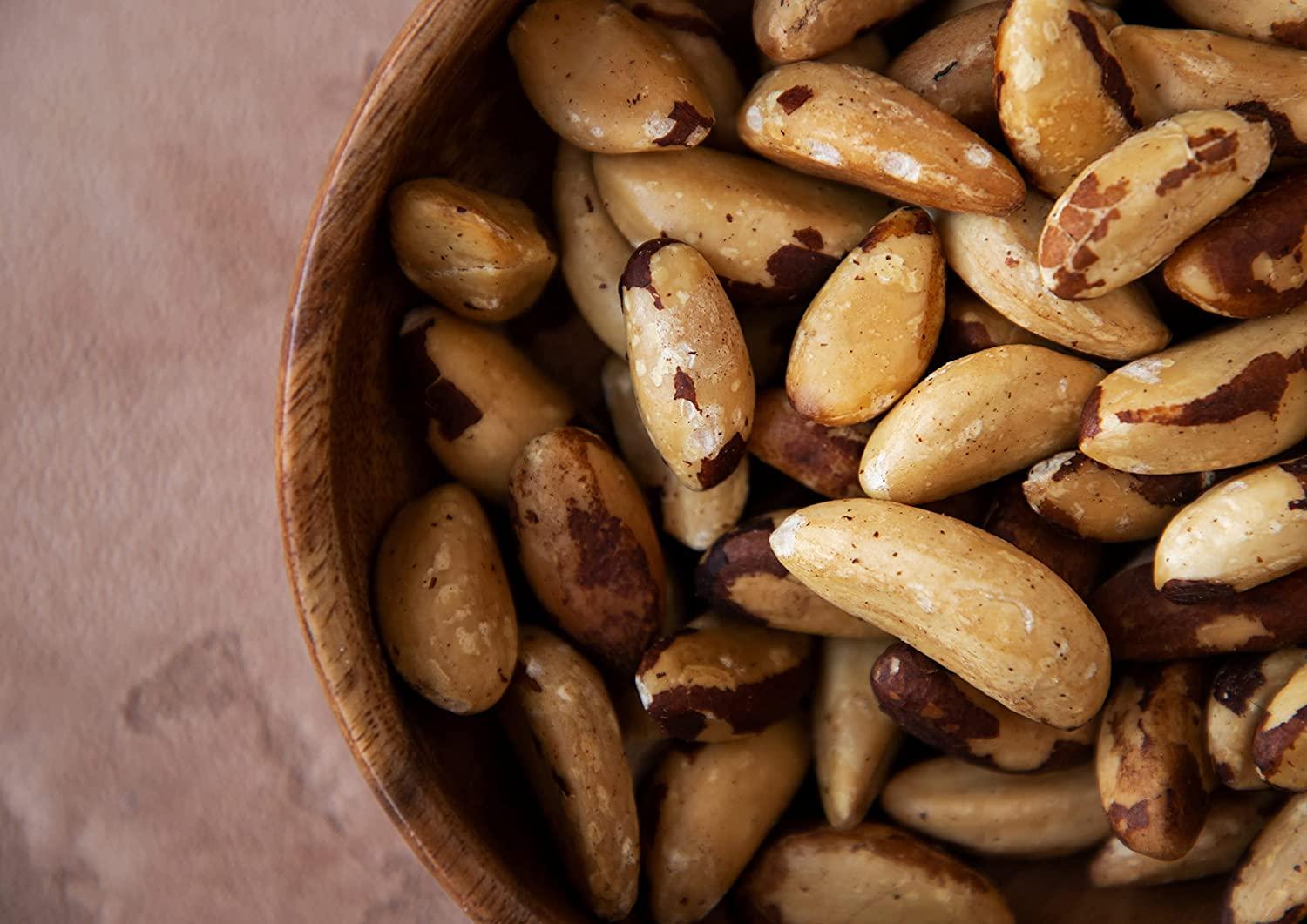 Organic Dry Roasted Brazil Nuts 8 oz | Non-GMO Whole Unsalted Oven ...