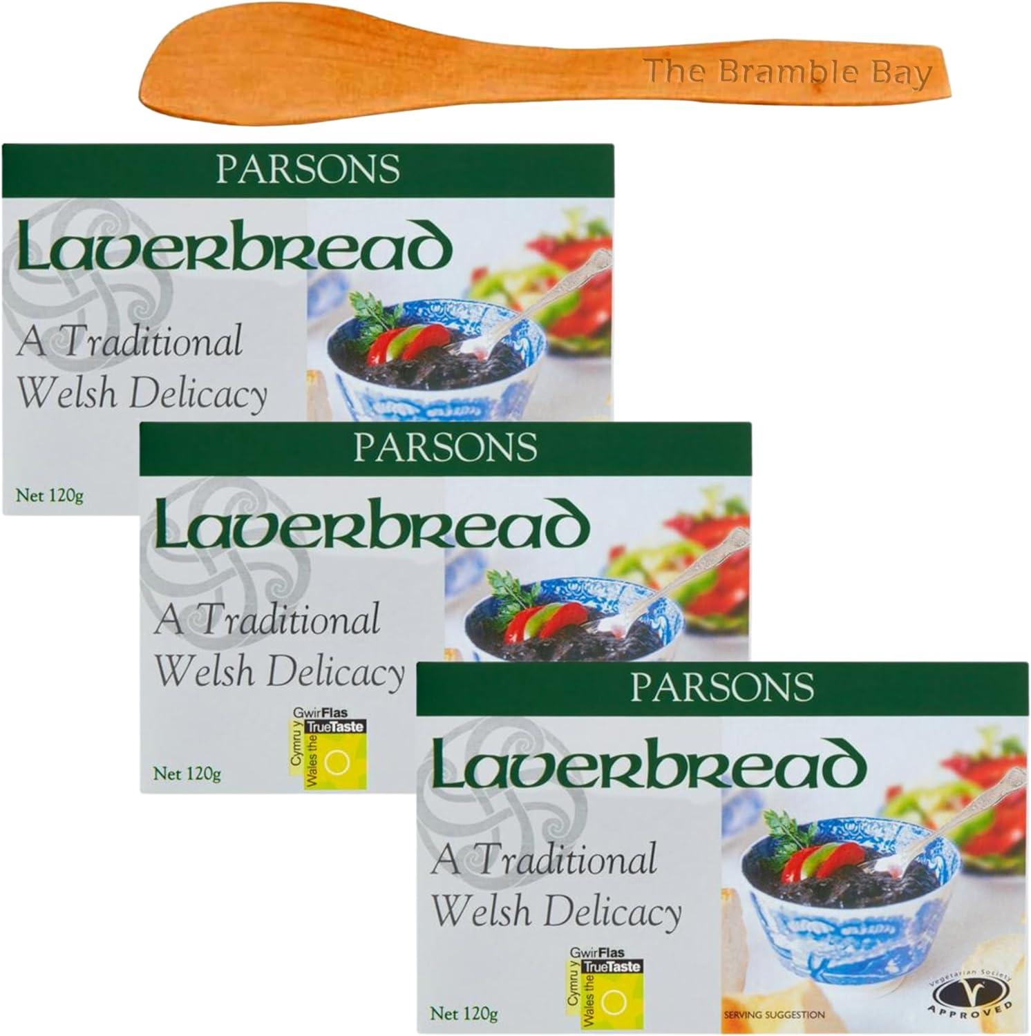 Laverbread Welsh 120g x3 Pack with Wooden Spreader - Authentic Welsh ...
