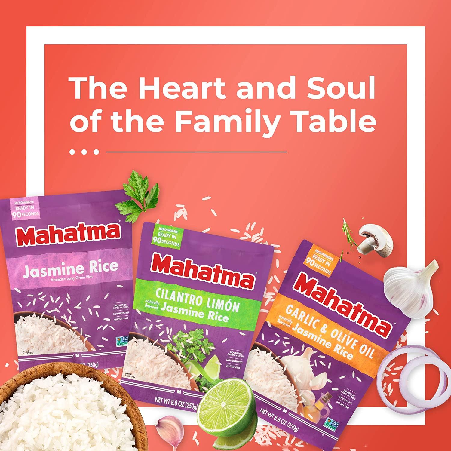 Mahatma Cilantro Lim n Flavored Jasmine Rice - Precooked ...