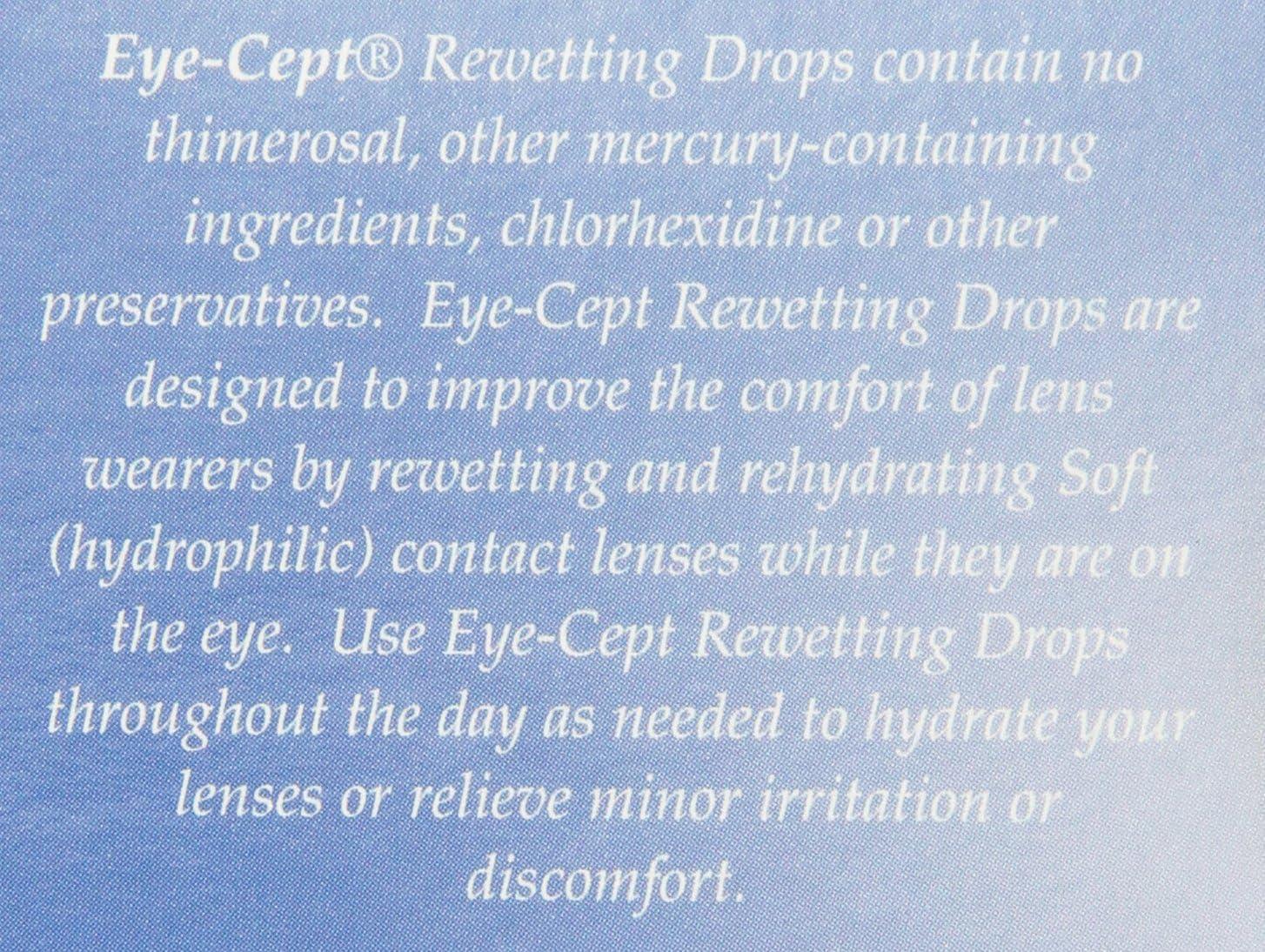 Optics Eye-Cept Rewetting Drops 20-Count 0.02 fl oz (0.5 ml) Pack of 4 ...
