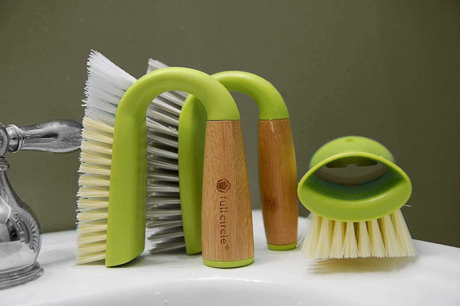 Full Circle Grunge Buster Grout & Tile Scrub Brush - Grey Cleaning ...