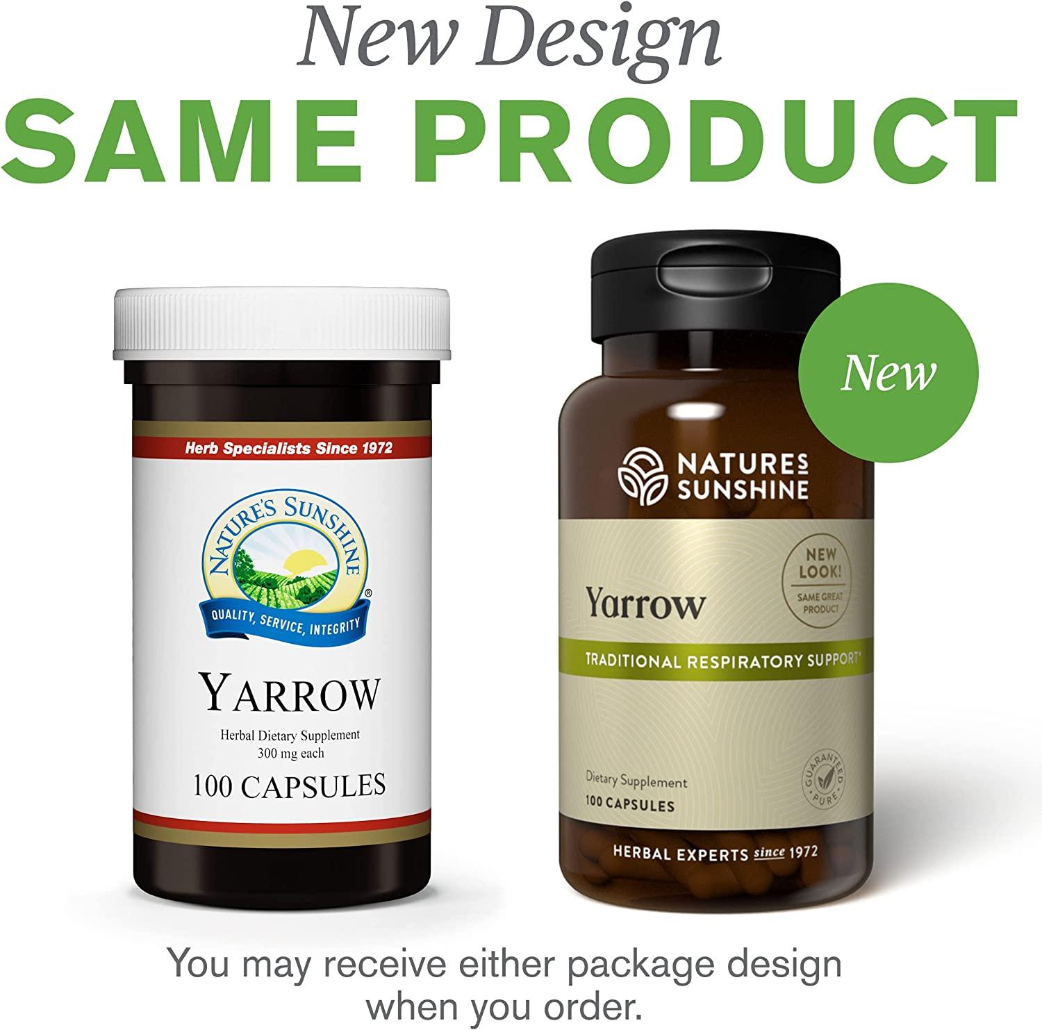 Buy Nature's Sunshine Yarrow - 100 Capsules for Wellness & Health ...