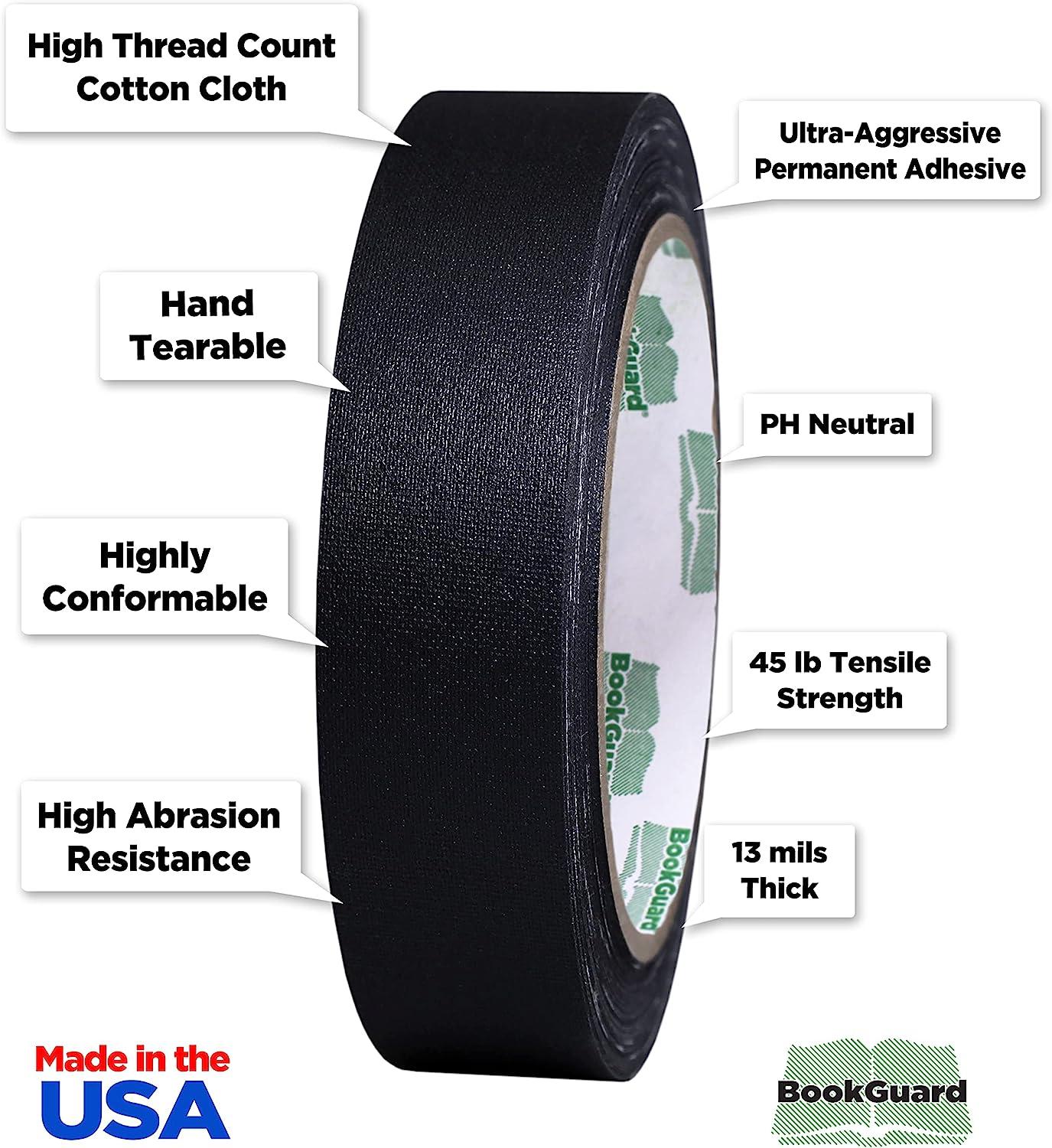 BookGuard 1 Inch Premium Bookbinding Repair Cloth Tape 15 Yard Roll ...