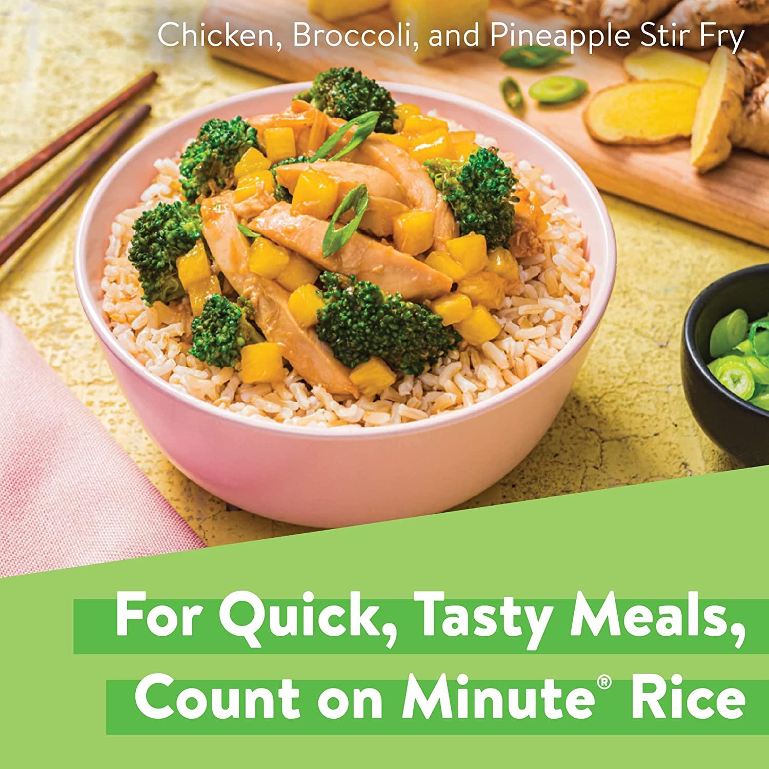 Minute Brown Rice, Instant Brown Rice for Quick Meals, 28-Ounce Box 28 ...