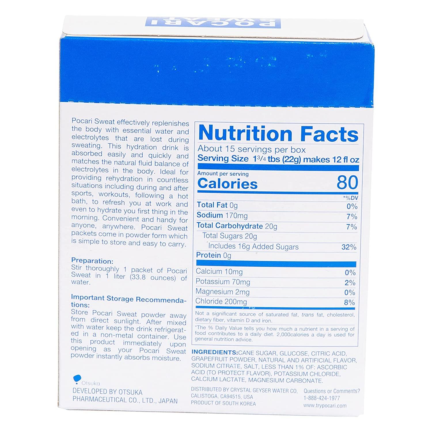 Pocari Sweat Powder 5 Packets - Hydration & Electrolyte Restoration ...