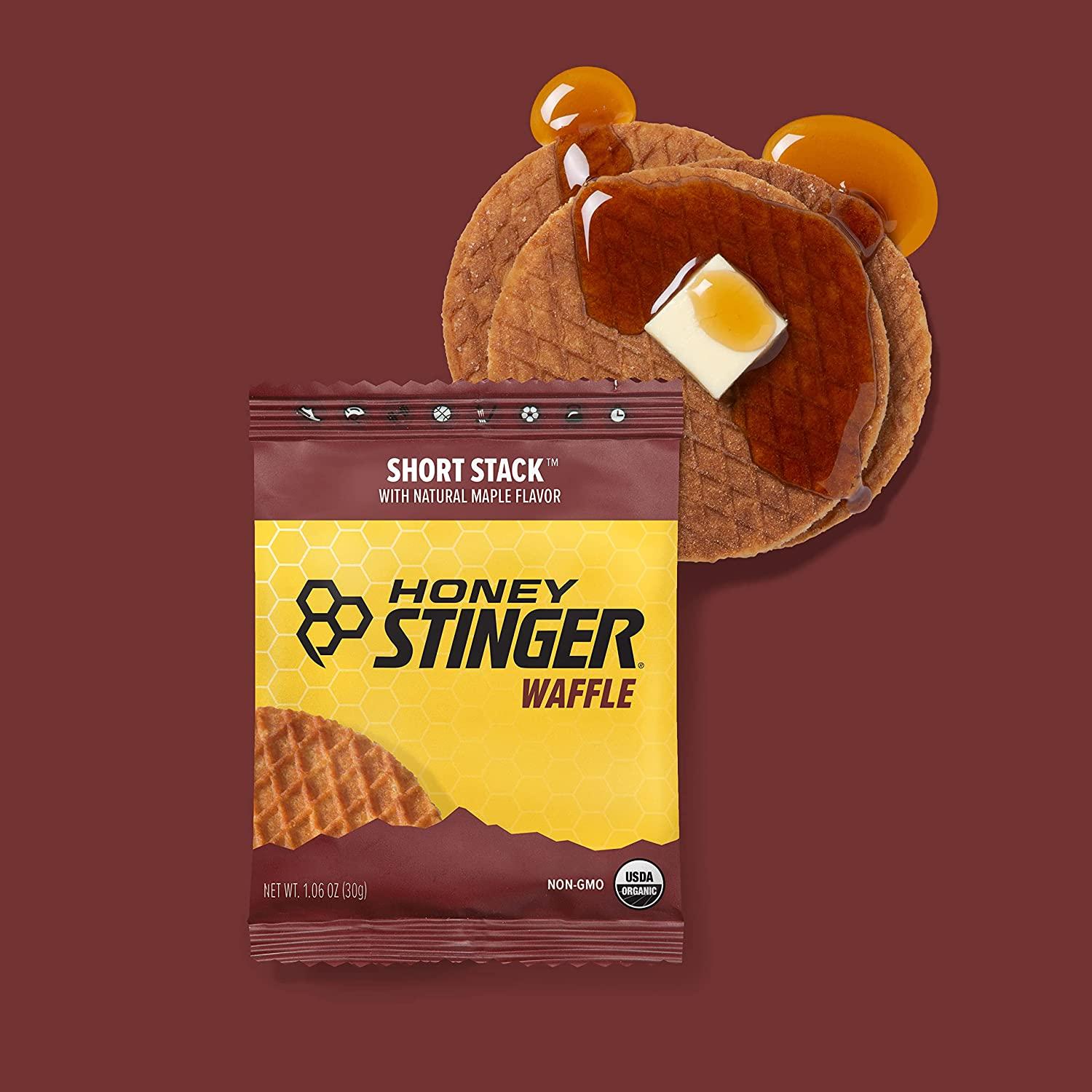 Honey Stinger Organic Short Stack Maple Waffle | Energy Stroopwafel for ...