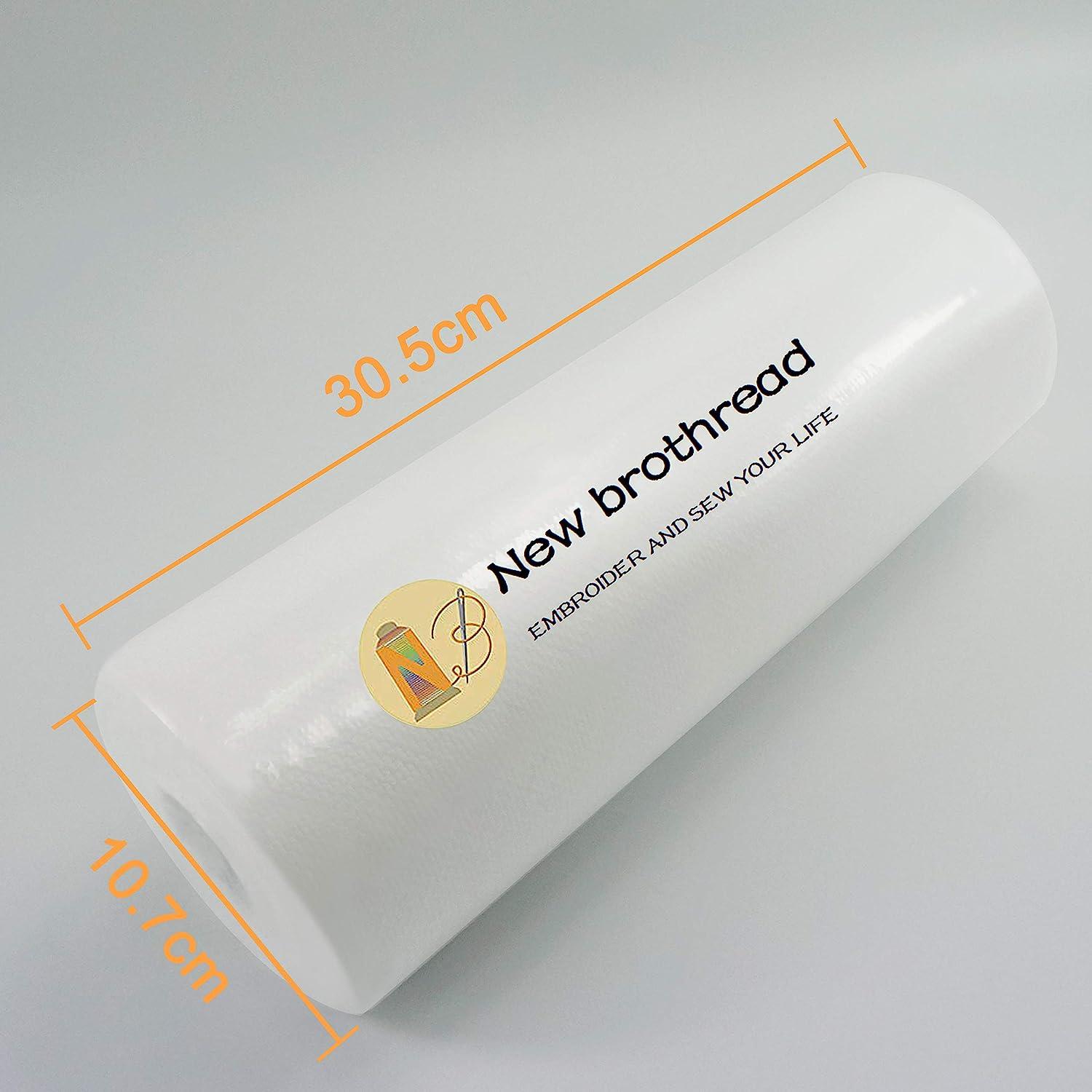 New brothread No Show Mesh Embroidery Stabilizer 12x50yd Roll - Light ...