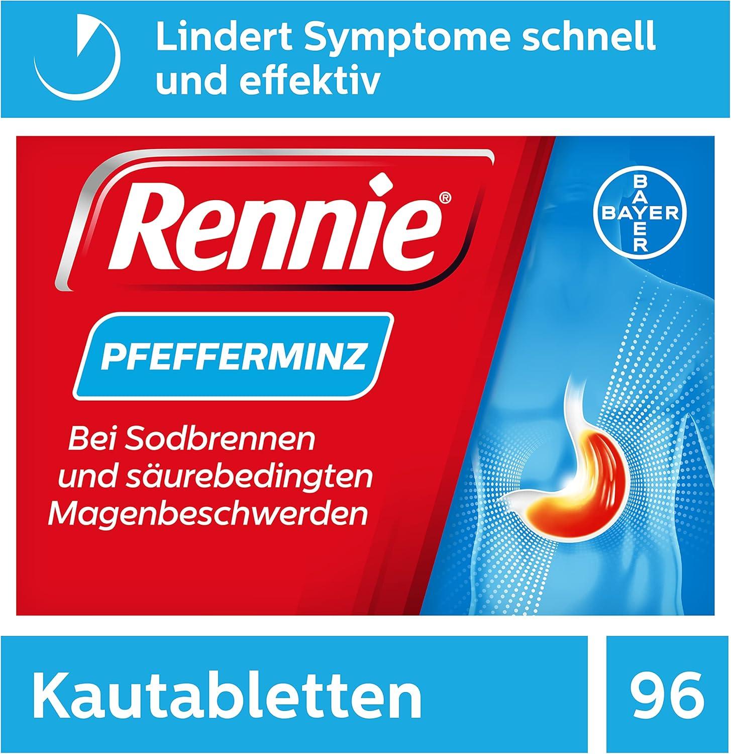 Rennie Peppermint - Relief for Heartburn & Stomach Discomfort | 96 ...