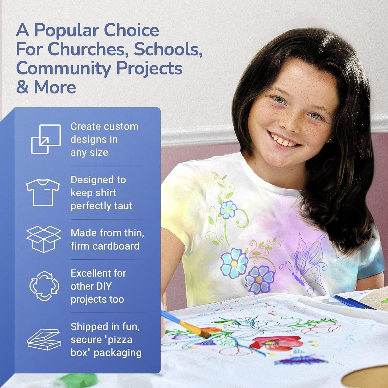 Smart Deco Cardboard Shirt Form 30 Piece Pack - Youth & Large Inserts ...