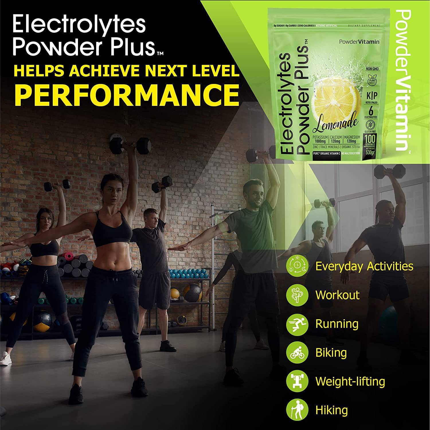 Premium Keto Lemonade Electrolyte Powder - 100 Servings, 0 Sugar ...