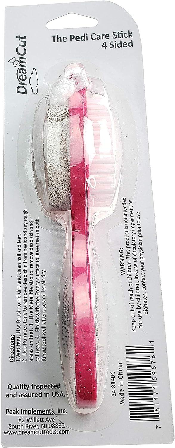 Pedi Care Stick 4-in-1 Pedicure Tool with Metal File, Emery Board, and ...