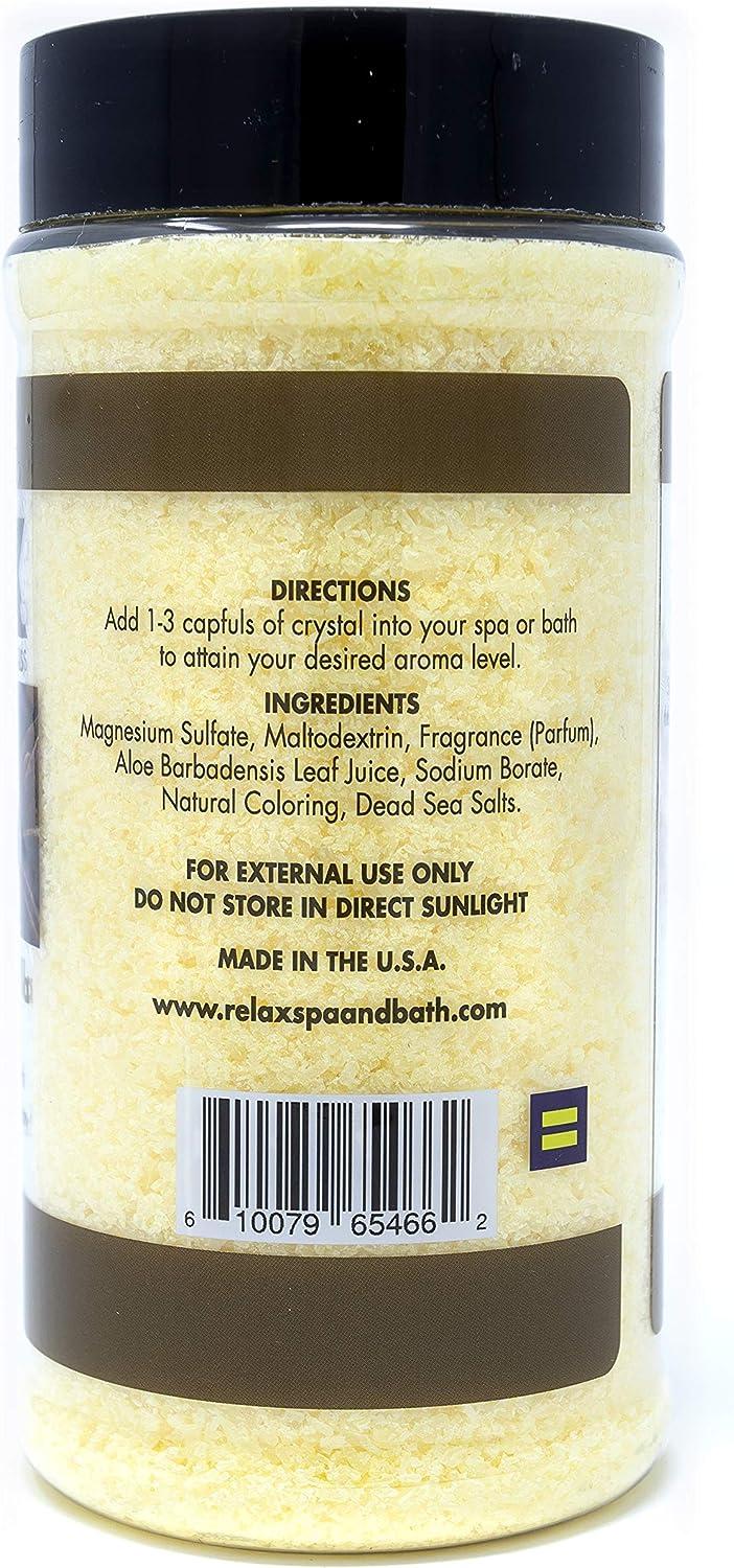 Premium Warm French Vanilla Epsom Salts (17 oz) - Natural Dead Sea Bath ...