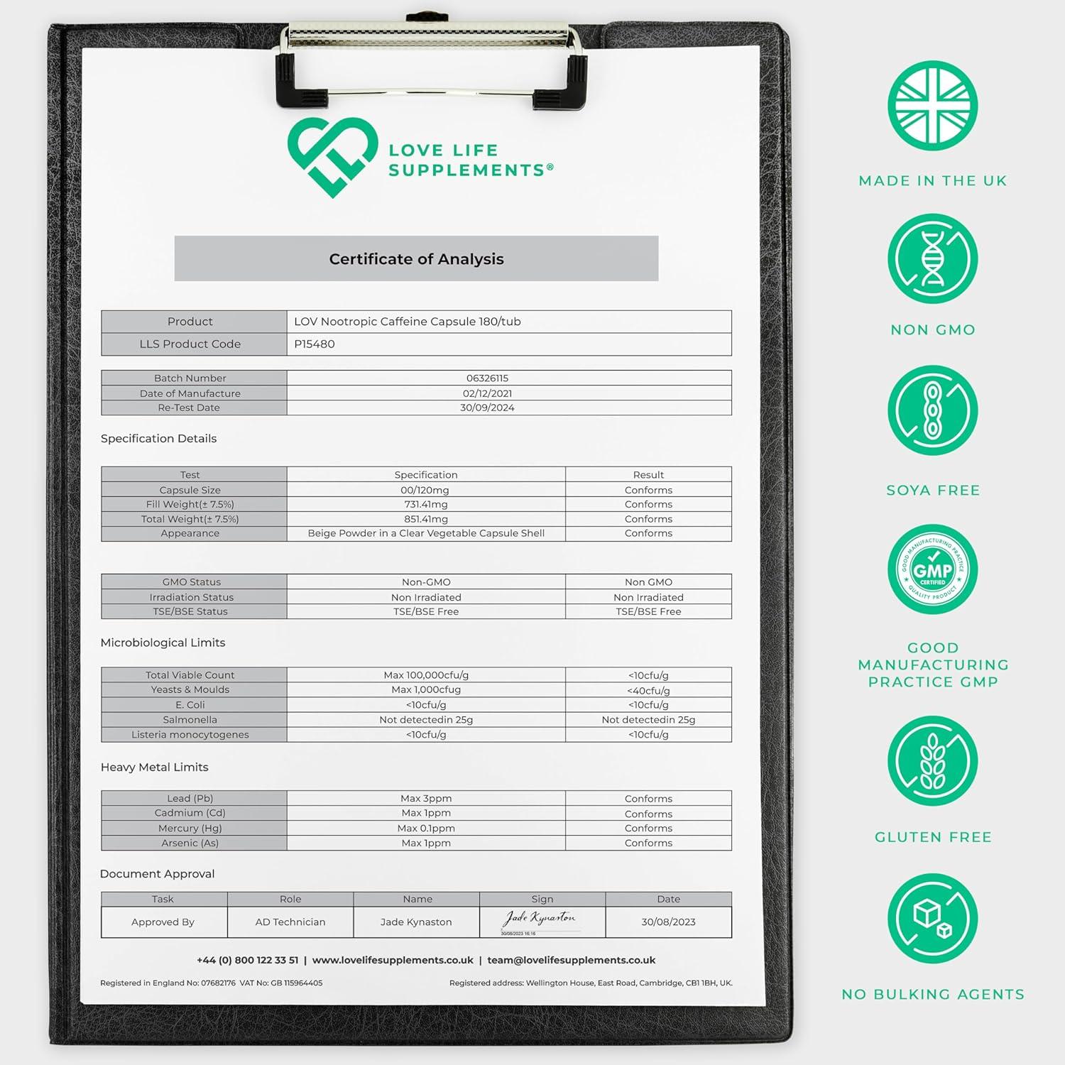 Cognitive Enhance Nootropic by LLS | 180 Capsules - 30 Servings | Brain ...