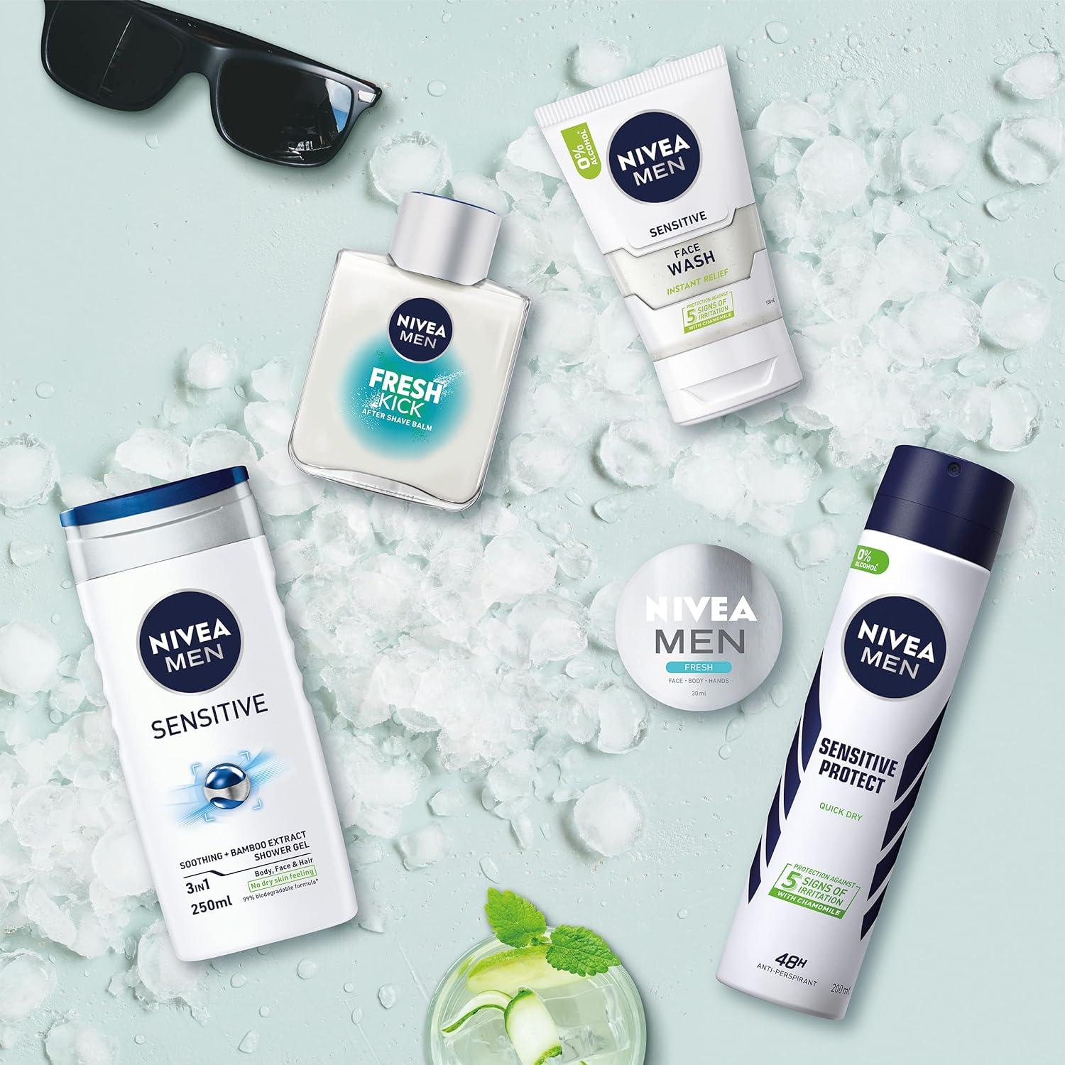 NIVEA MEN Fresh The Complete Collection Gift Set - 5pc Toiletry Set for ...