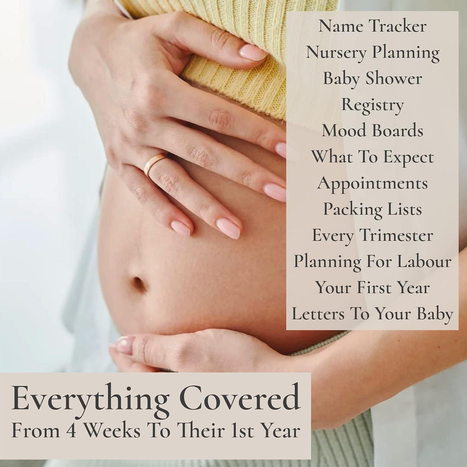 Pregnancy Journal & Memory Book Gift for Expecting Moms - Includes ...