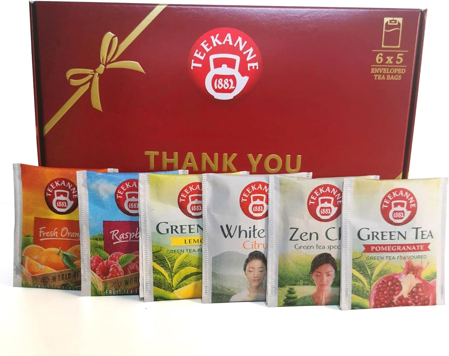 Teekanne Thank You Collection Box - 6 Flavours, 5 Teabags Each | Buy ...
