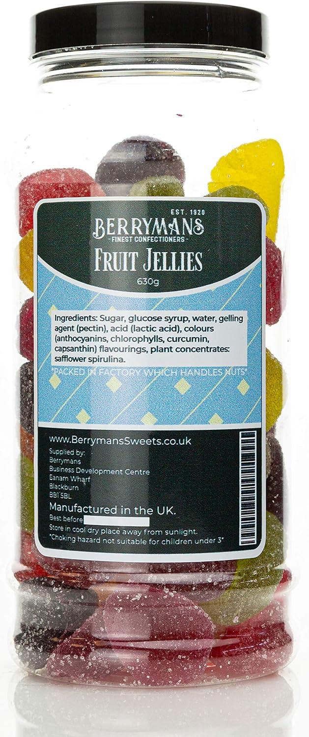 Original Fruit Jellies Retro Jelly Sweets Gift Jar by Berrymans Sweet ...