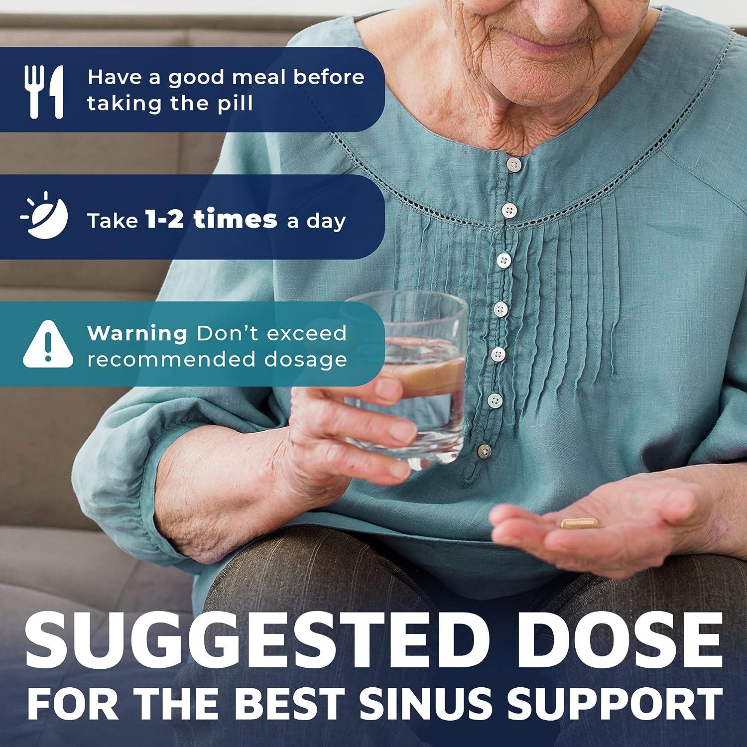 SinuProl Nasal & Immune Support Supplement - Natural Sinus Decongestant ...