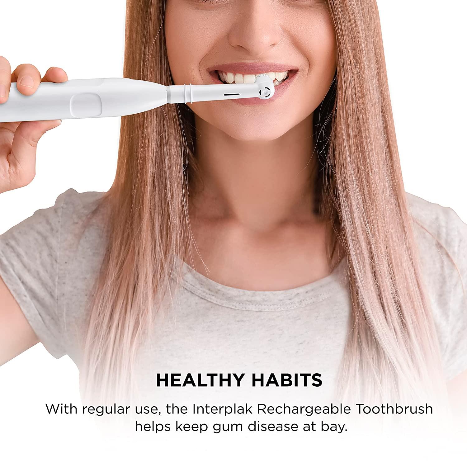 Interplak by Conair Opti-Clean Cordless Rechargeable Power Plaque ...