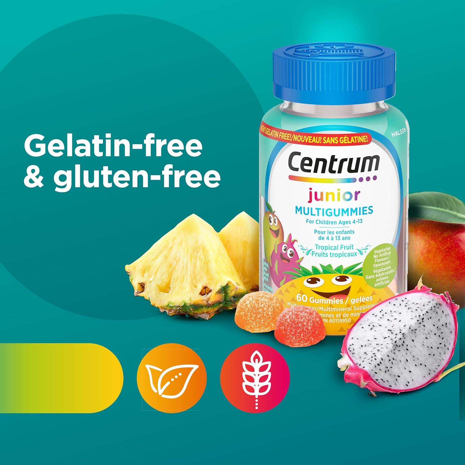 Centrum Junior MultiGummies Tropical Fruit Multivitamin and ...