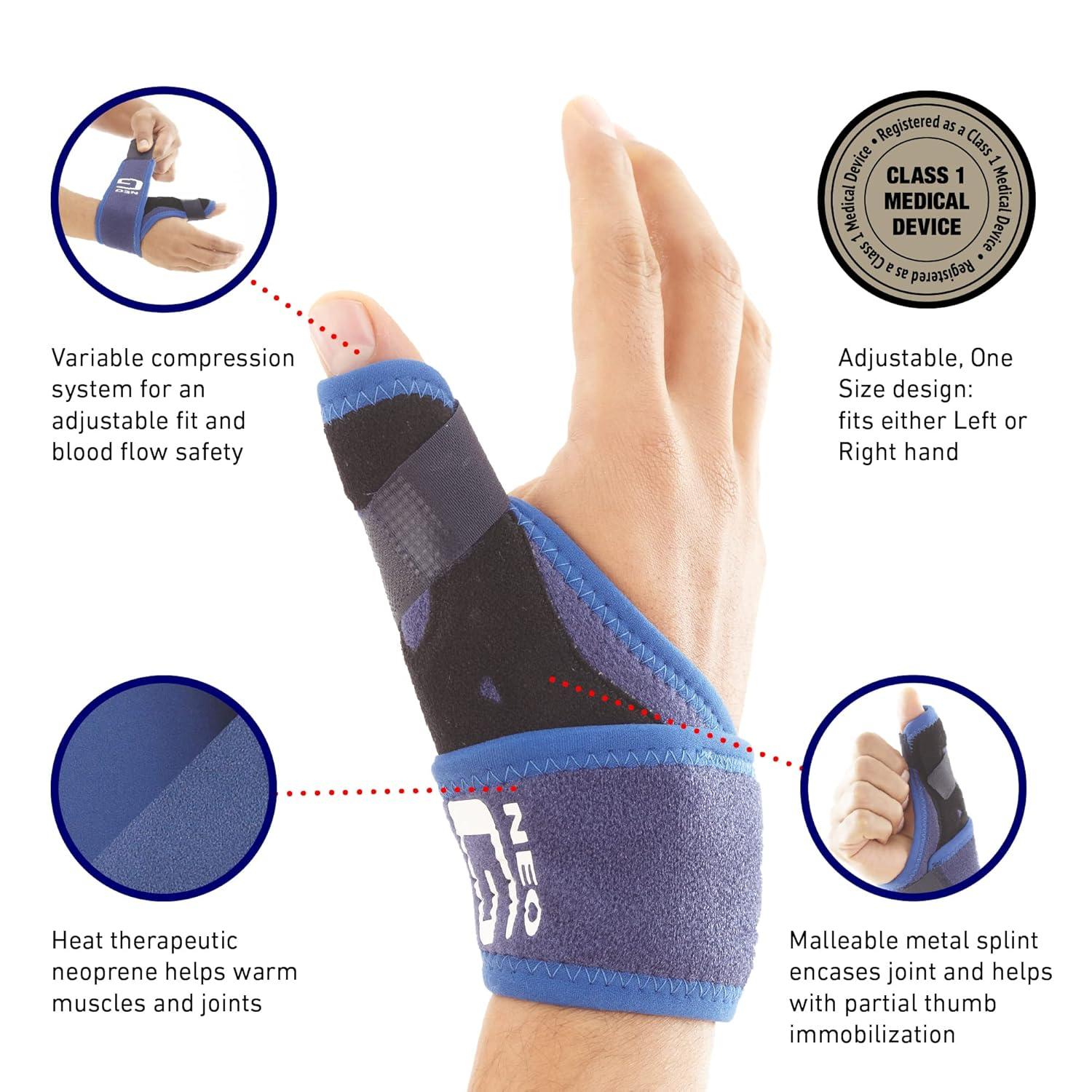 Neo-G Easy-Fit Thumb Brace | Thumb Splint for Trigger Thumb & Carpal ...