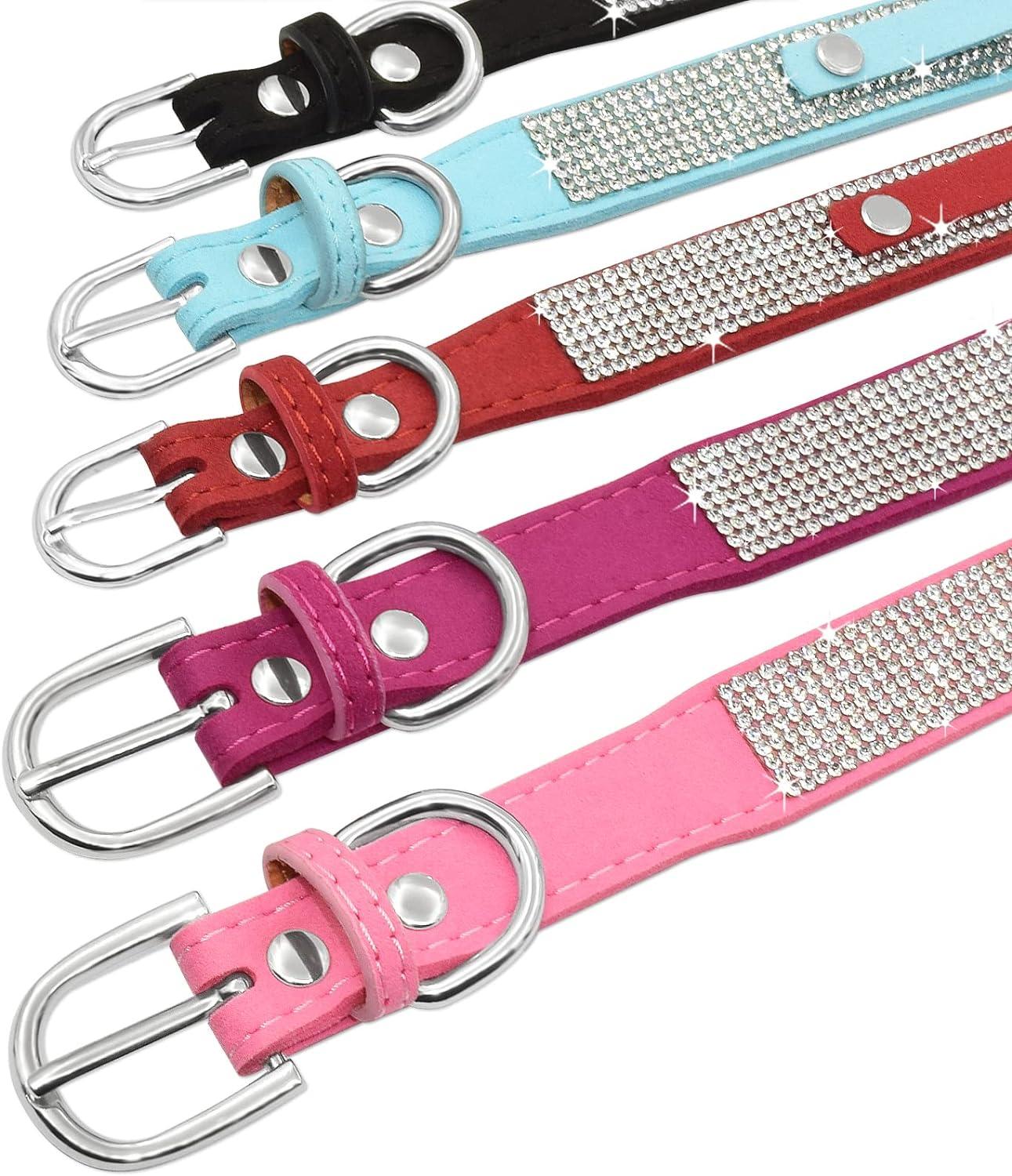 Senristar Personalized Bling Rhinestone Dog Collar - Custom Glitter ...