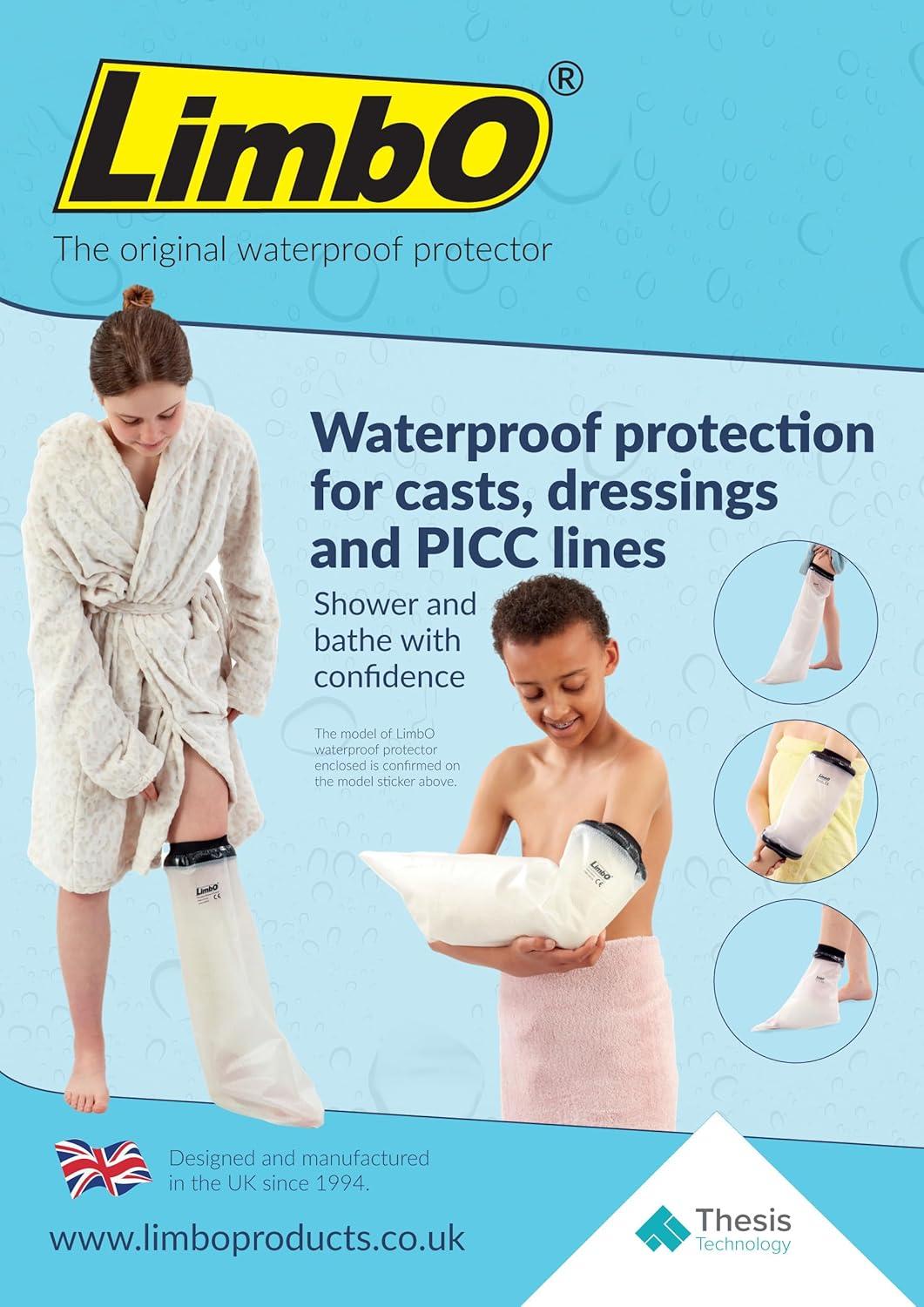 Limbo Waterproof Cast Cover for Kids | Full Leg Protection (Ages 6-7 ...