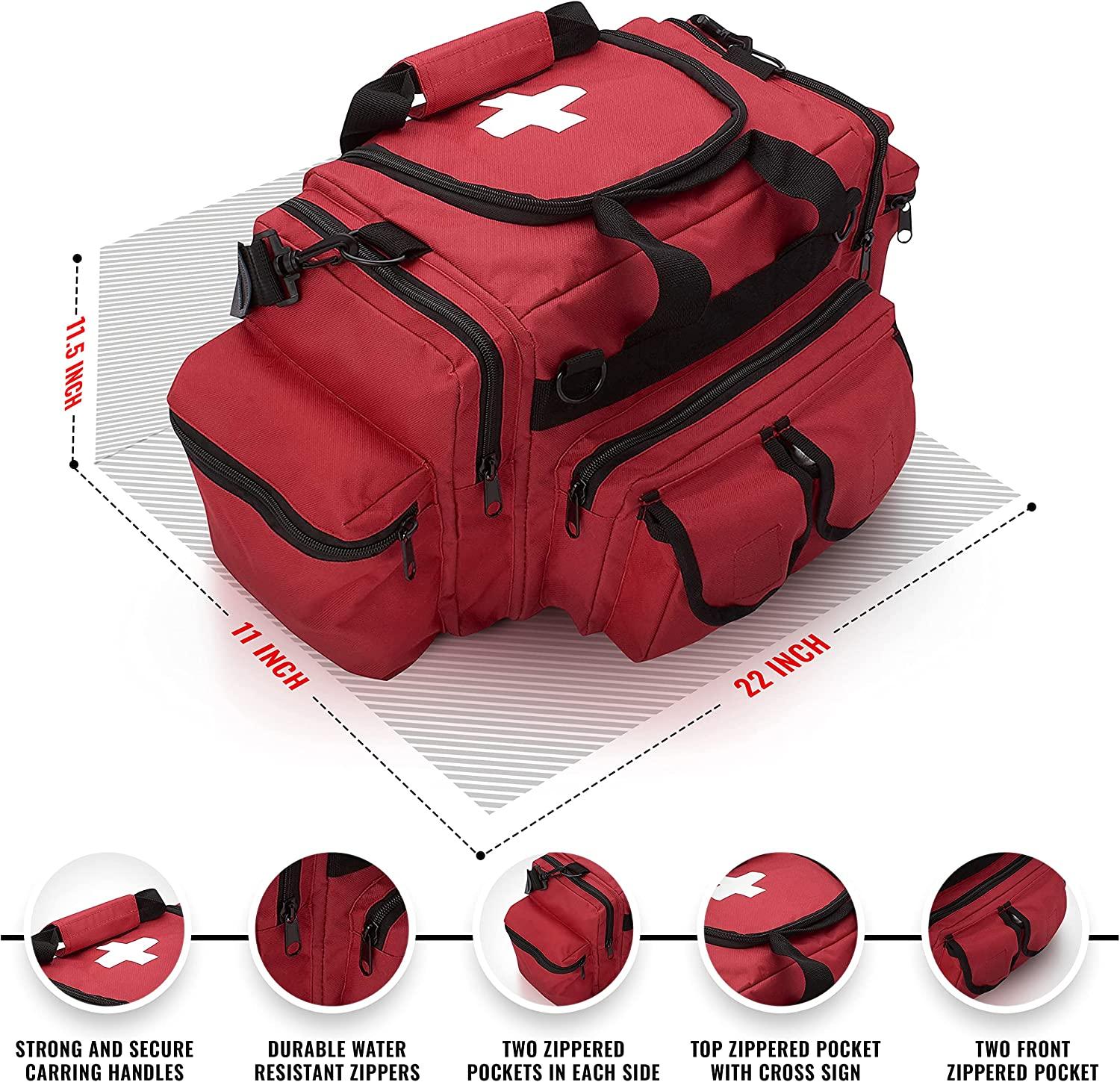 ASA TECHMED First Aid Responder EMS Emergency Medical Trauma Bag Deluxe ...