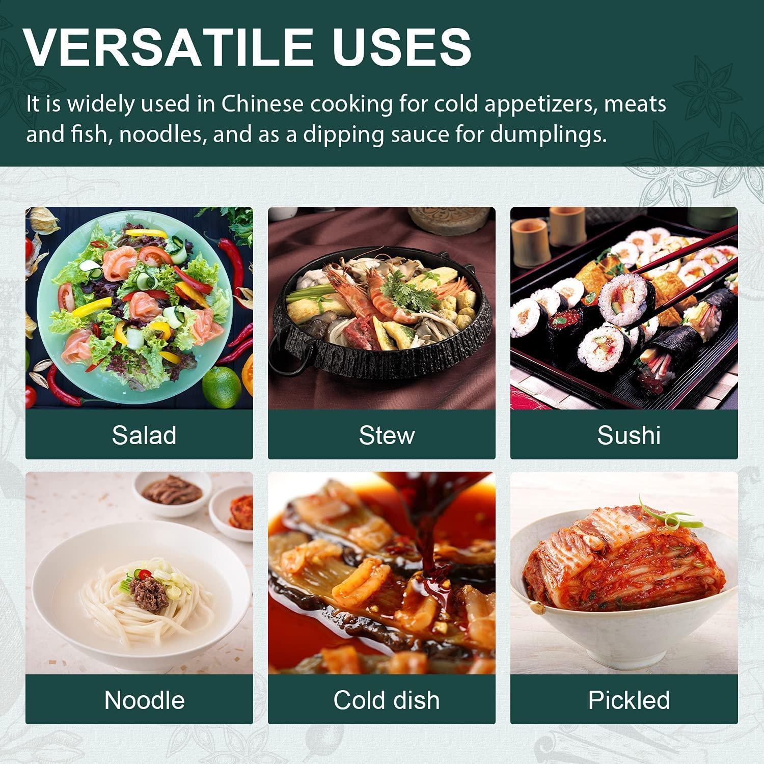 Organic Soeos Chinkiang Vinegar 18.6 fl oz - Traditional Chinese Black ...