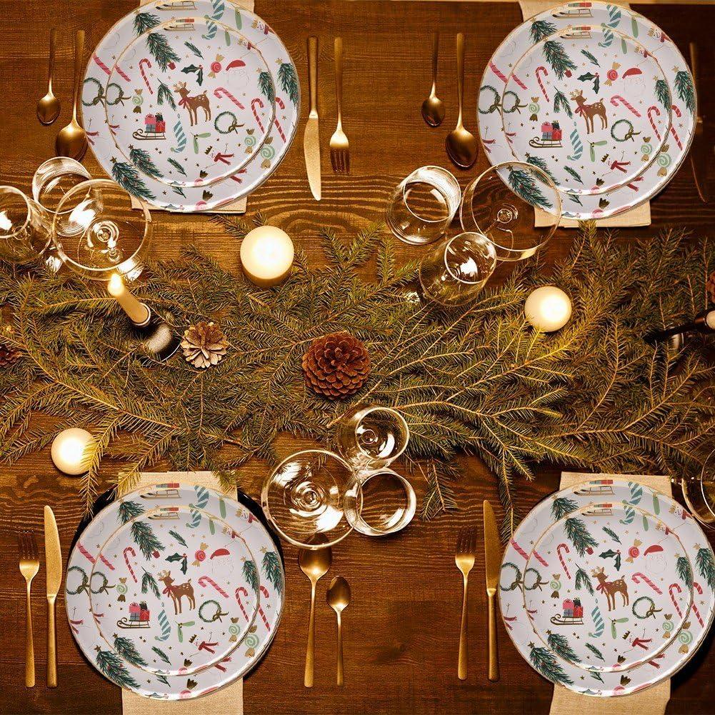 christmas party tableware