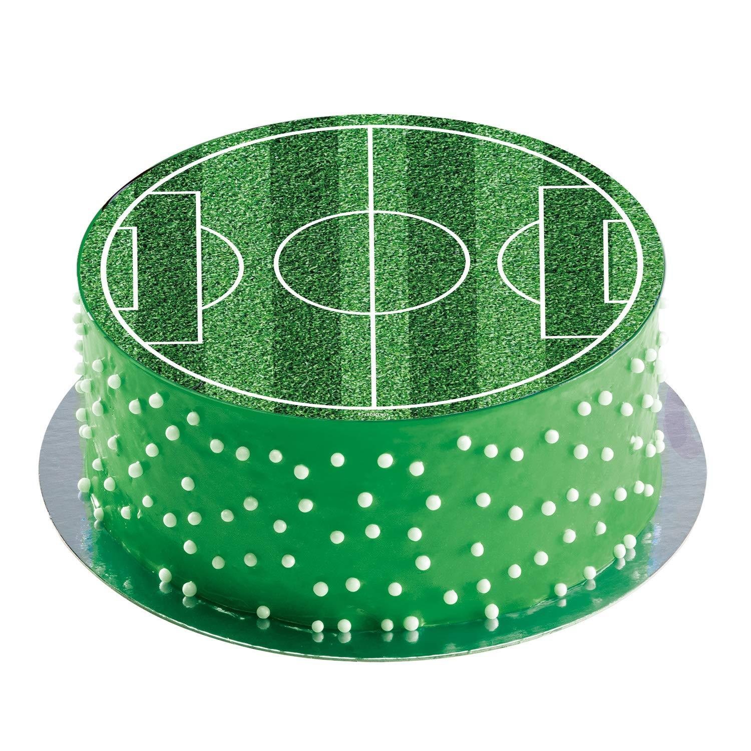 Dekozauber24 Set of 2 Football Edible Cake Toppers Perfect Cake ...