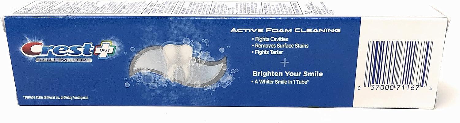 Crest Premium Plus Advanced Whitening Toothpaste 5.2 oz - Pack of 2 ...