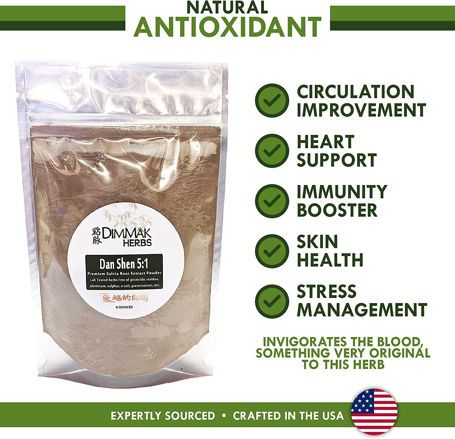 Dan Shen 5:1 Extract Powder 4oz | Salvia Root (Red Sage) | Lab Tested ...