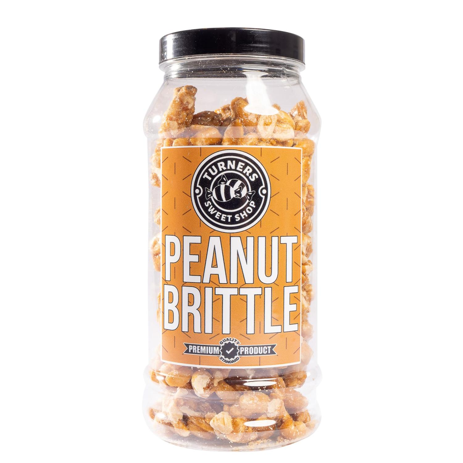 Peanut Brittle - 400g by Turners Sweet Shop Traditional Retro Gift Jar ...