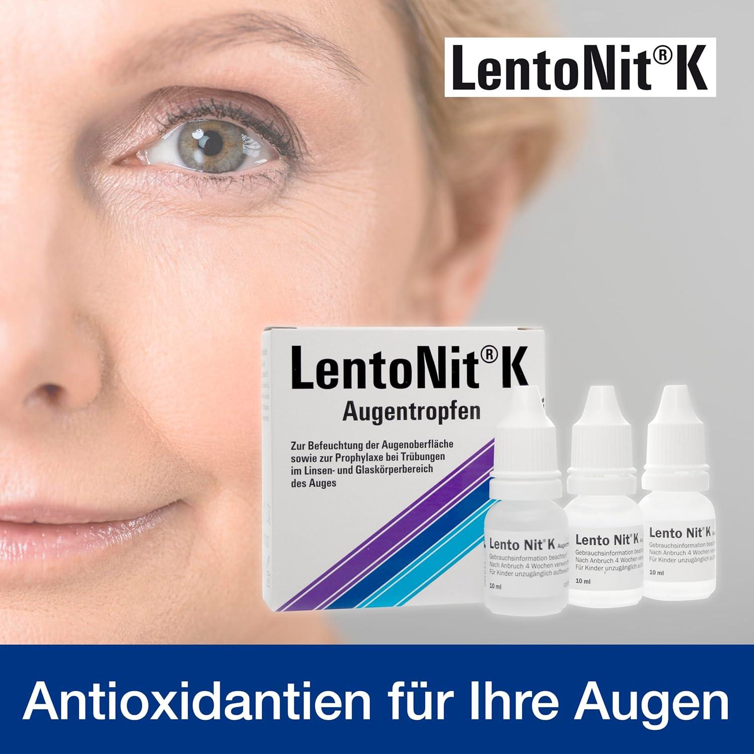 Buy Lento Nit K Eye Drops - 3-Seat Pack for Eye Moisturizing ...