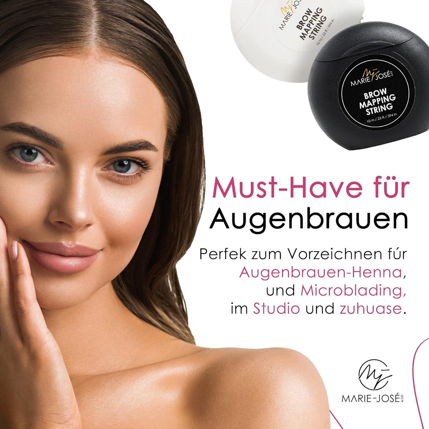 Brow Mapping String Set - 2x10m Black & White | PMU Microblading ...