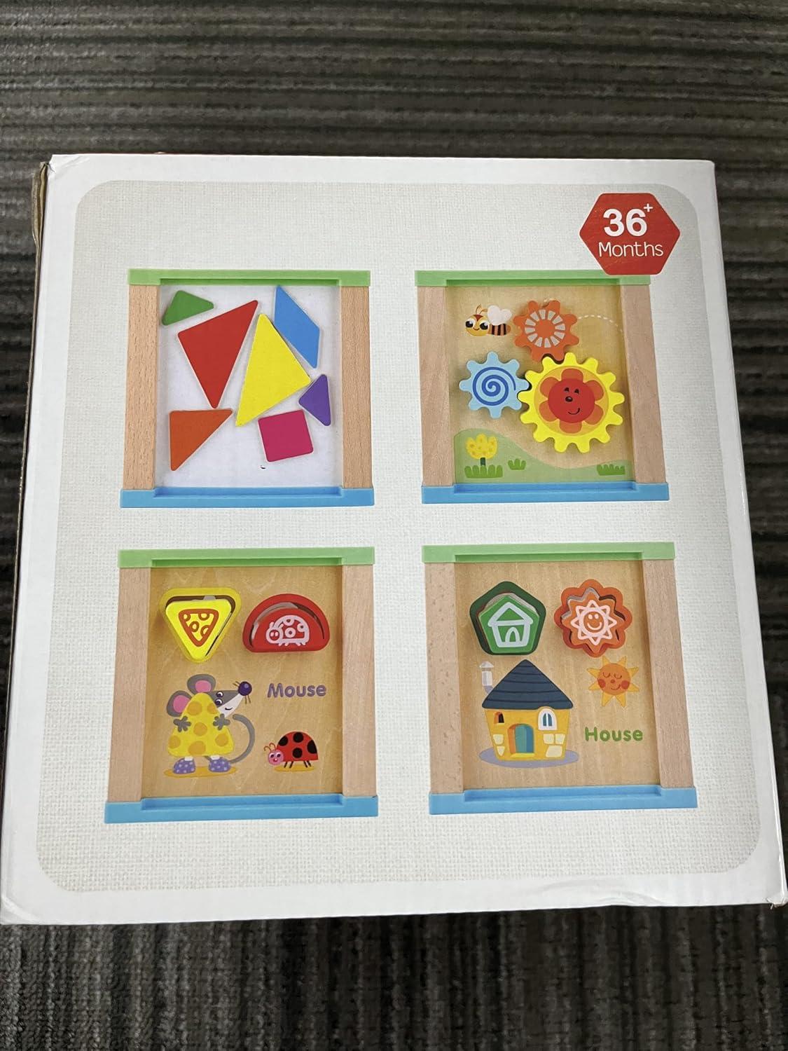 Shop Motor Cube Activity Cubes - 6-in-1 Montessori Wooden Toys for Kids ...