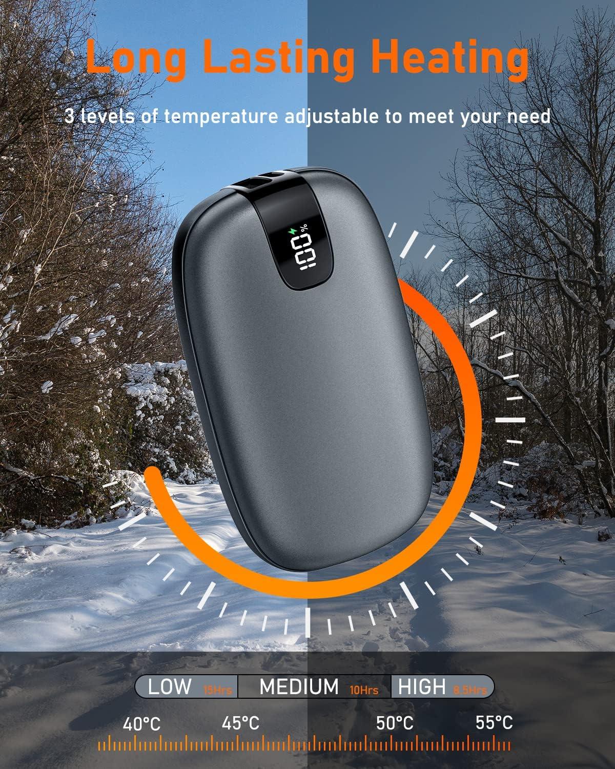 Faraday Hand Warmers 10000mAh Rechargeable Electric Hand Warmer | 3 ...