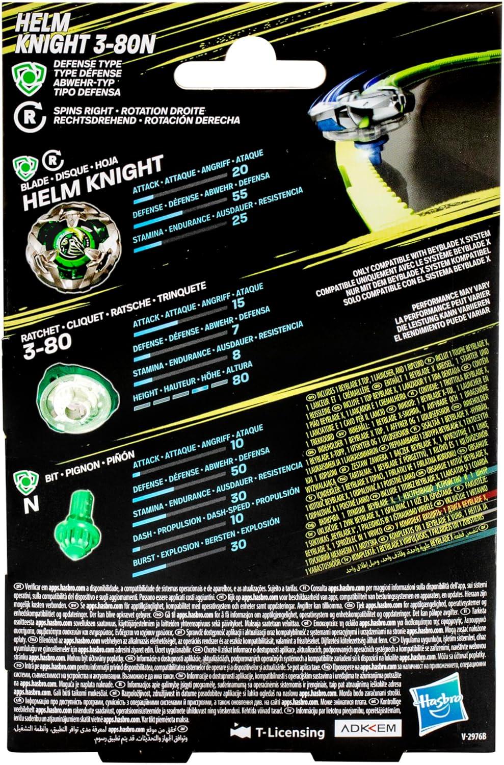 Buy Beyblade X Helm Knight 3-80N StartPack - Top Performance ...